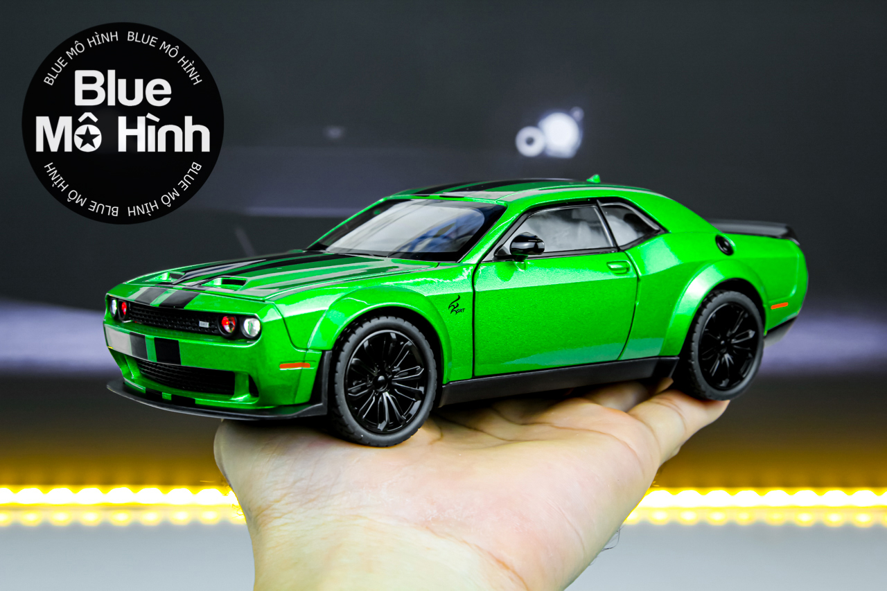 Xe mô hình Dodge Challenger SRT Hellcat 1:24 - Blue Mô Hình