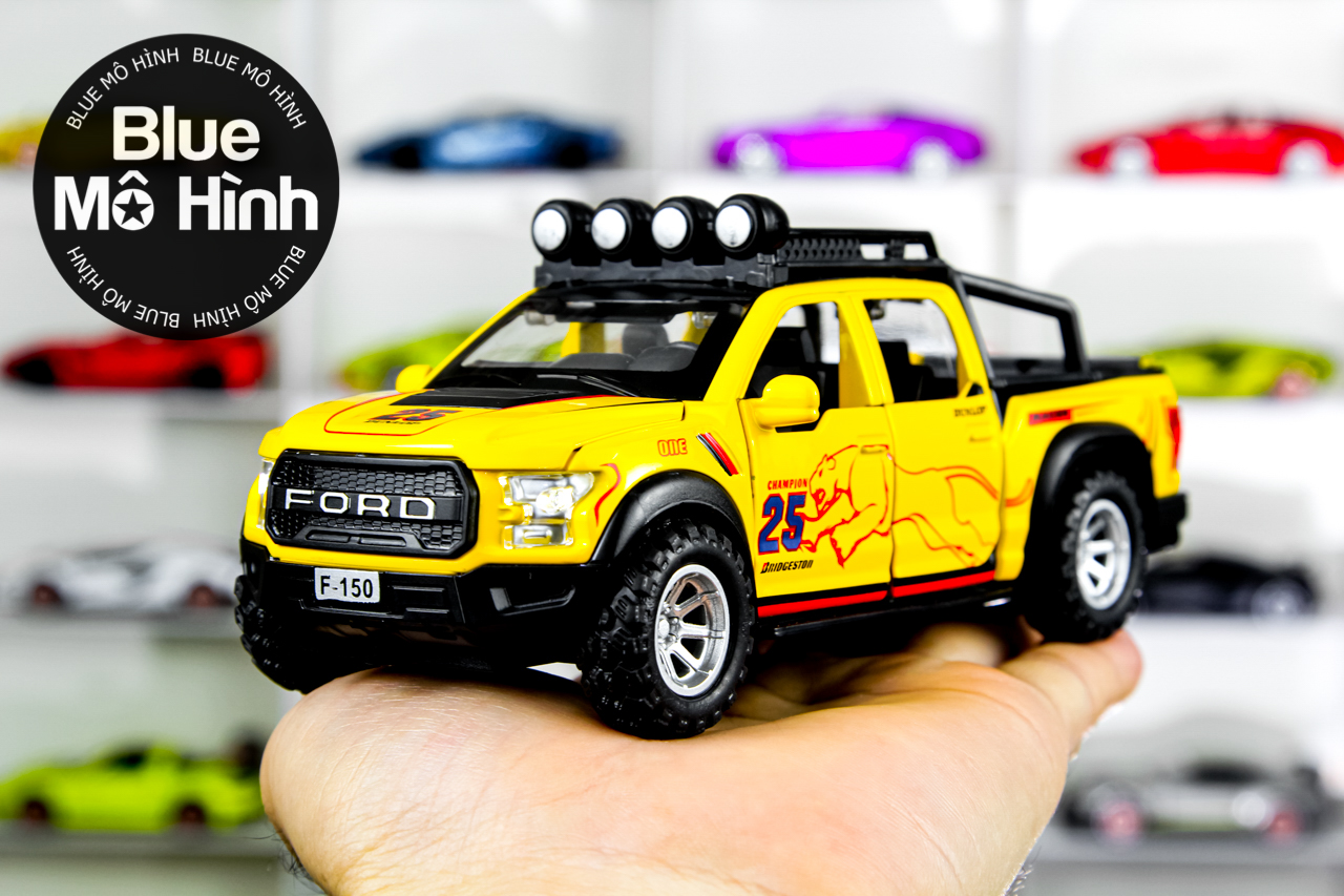 Xe mô hình Ford F150 Raptor MT Pickup bán tải 1:32 - Blue Mô Hình