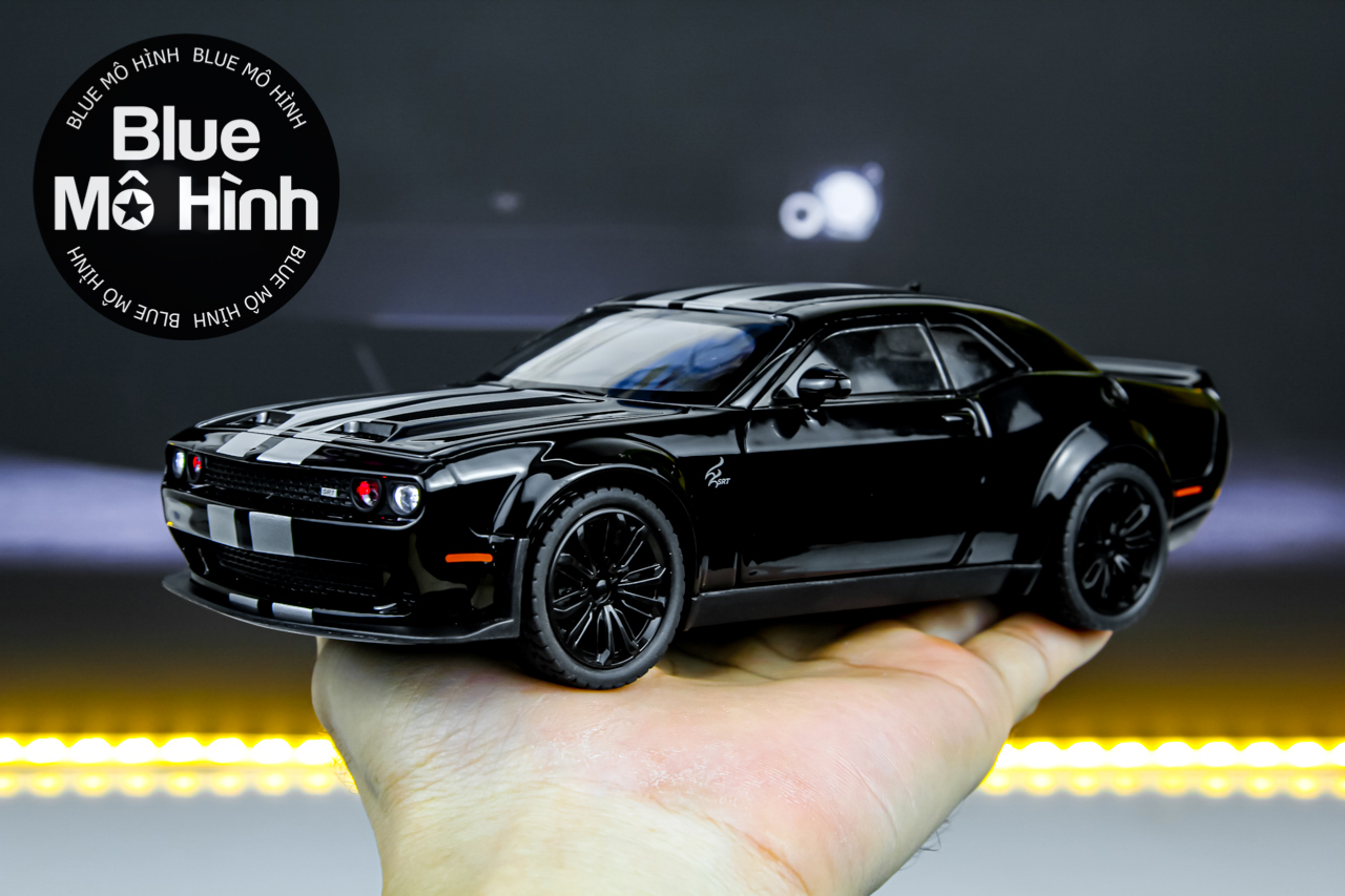Xe mô hình Dodge Challenger SRT Hellcat 1:24 - Blue Mô Hình