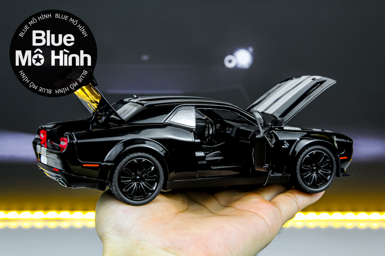 Xe mô hình Dodge Challenger SRT Hellcat 1:24 - Blue Mô Hình