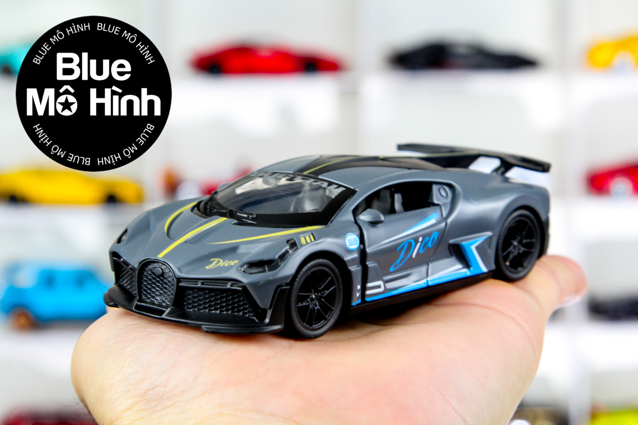 Mô hình xe Bugatti Divo 1:36 Xám bằng kim loại - Blue Mô Hình