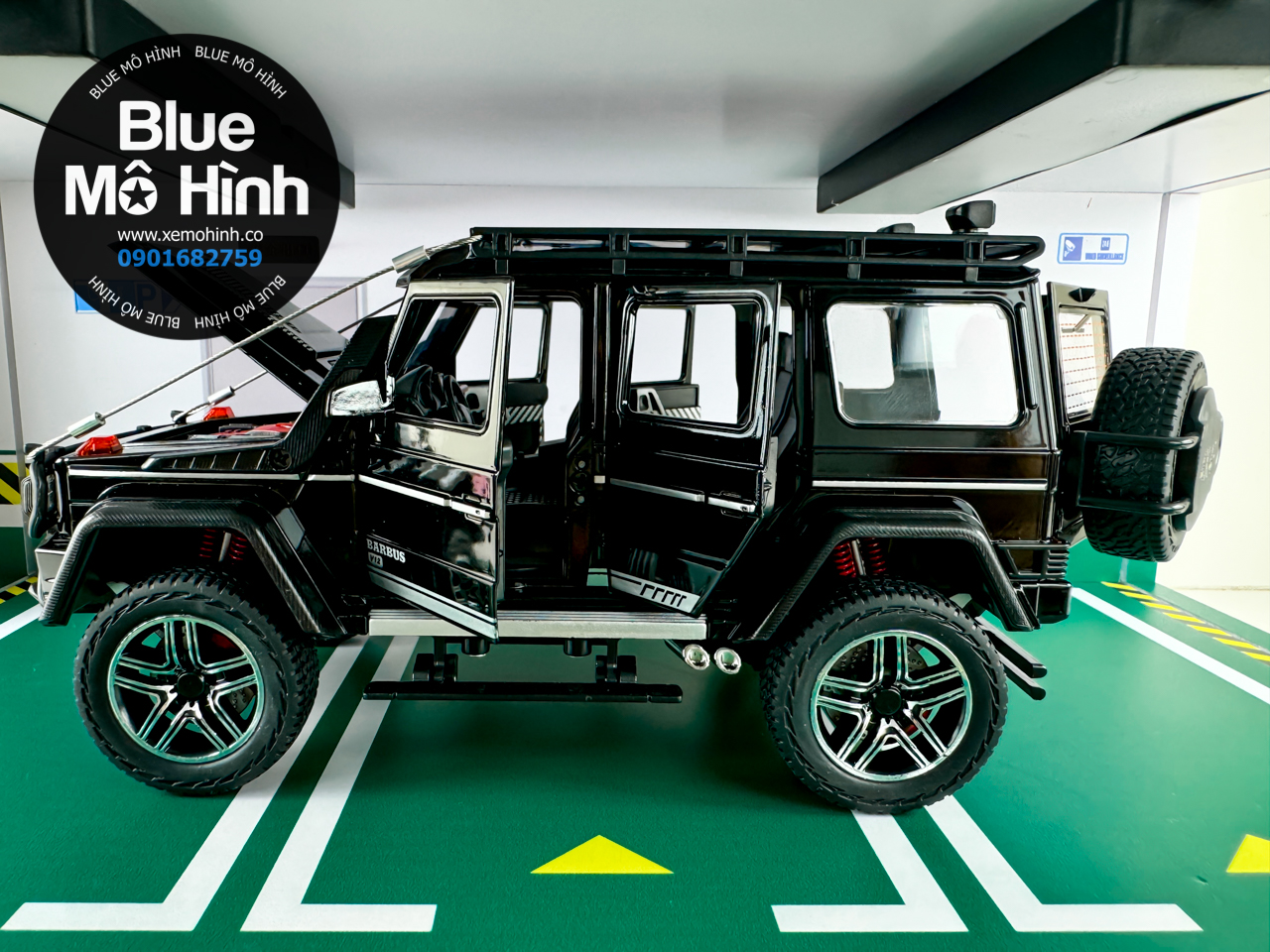 Xe mô hình bản độ Mercedes G550 SUV 1:24 - Blue Mô Hình