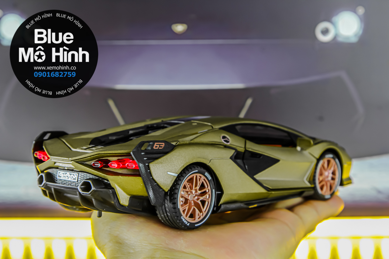 Xe mô hình Lamborghini Sian 1:24 - Blue Mô Hình