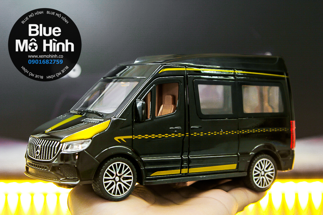 Xe mô hình Mercedes MPV Vclass 1:24 - Blue Mô Hình