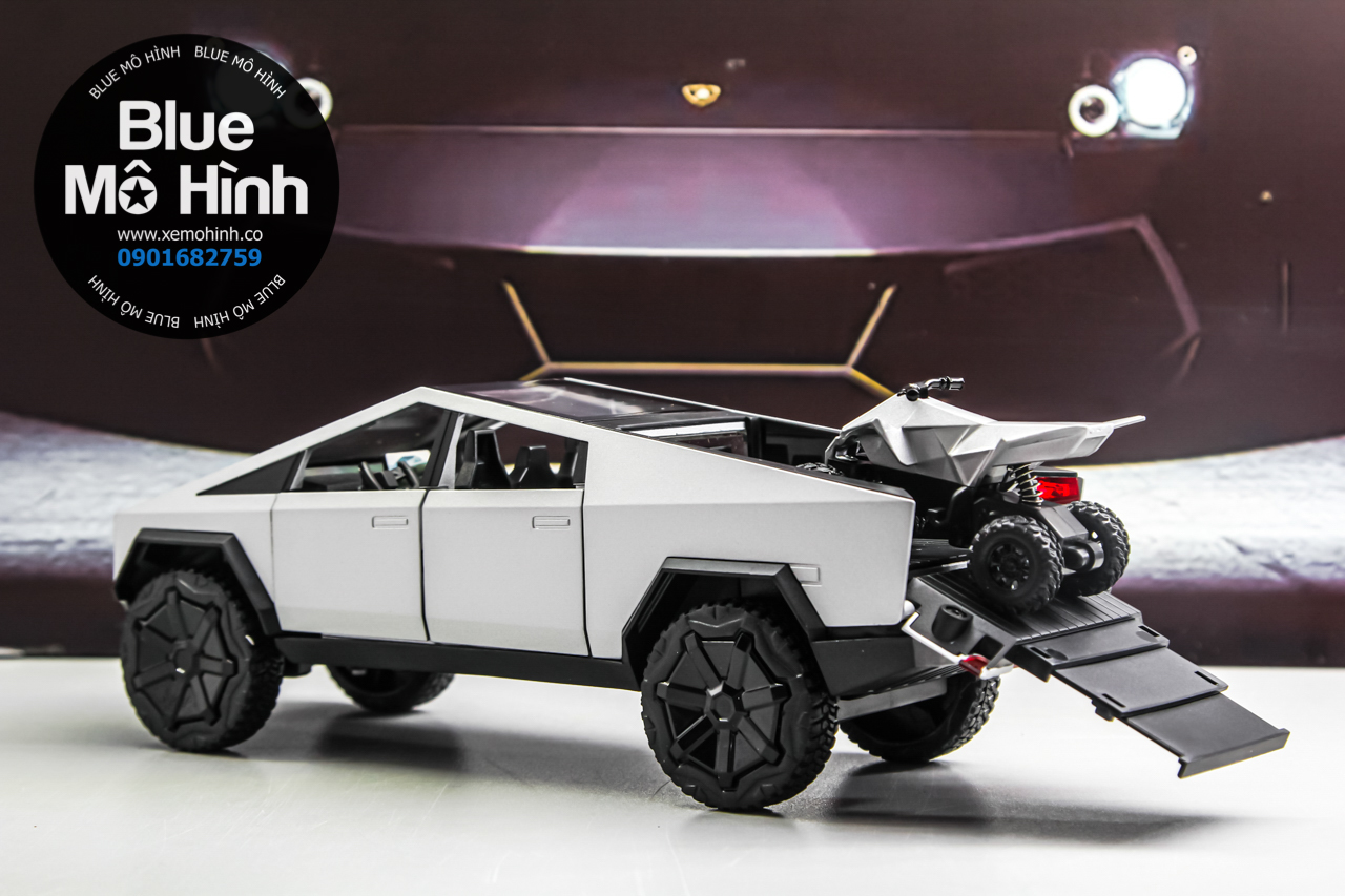 Xe mô hình SUV Tesla Cybertruck 1:24 M2 - Blue Mô Hình