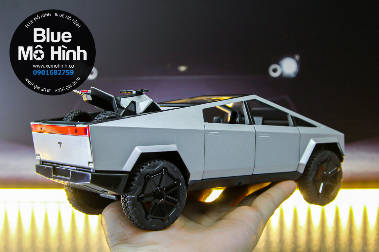 Xe mô hình SUV Tesla Cybertruck 1:24 M2 - Blue Mô Hình