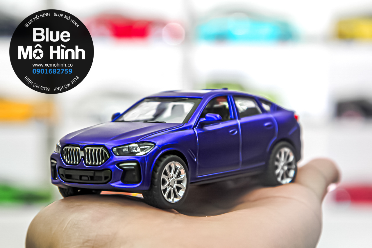 Mô hình xe BMW X6 1:43 Xanh tím bằng kim loại - Blue Mô Hình