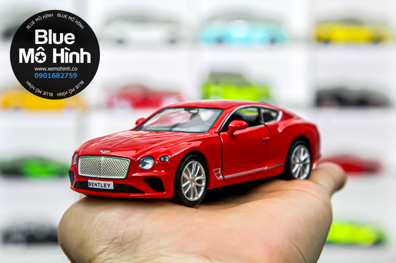 Mô hình xe Bentley Continental GT 1:36 Đỏ bằng kim loại - Blue Mô Hình